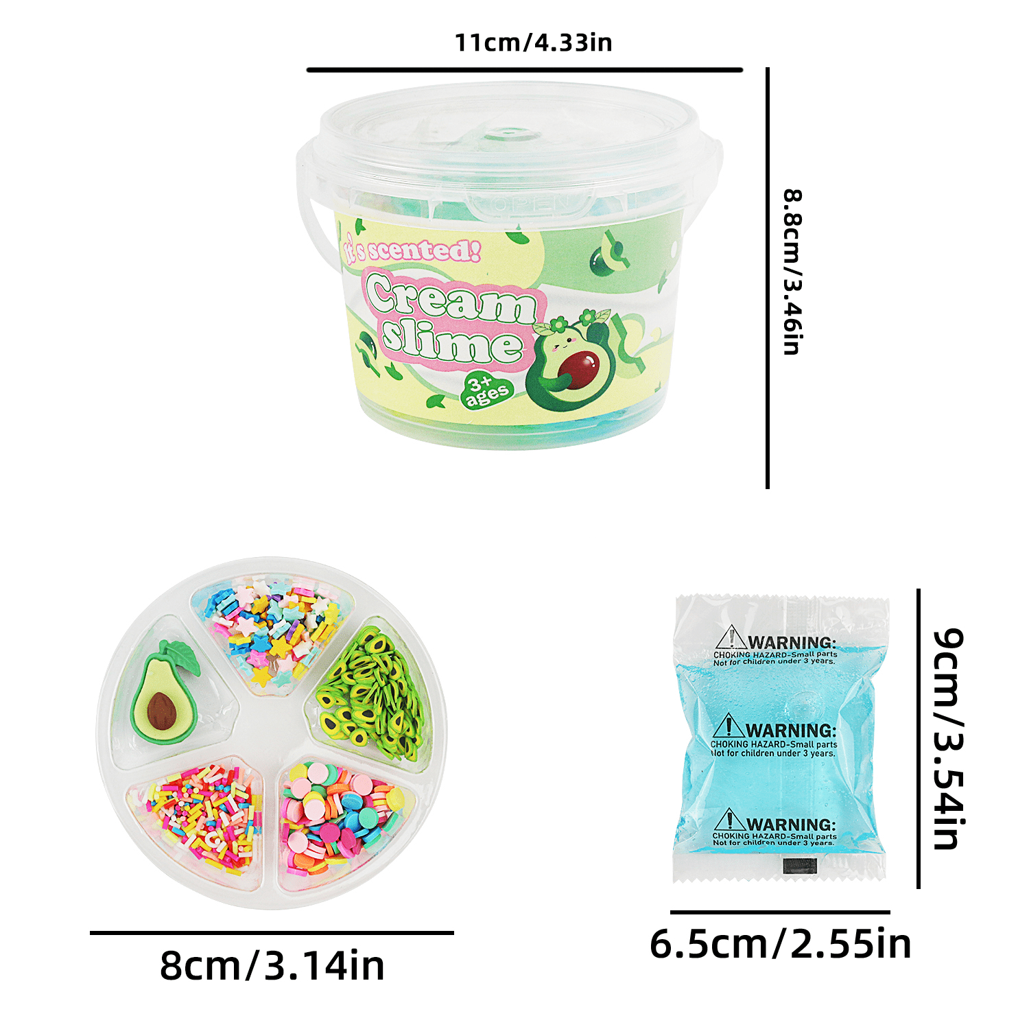 Fruit Themed Foam Crystal Putty Diy Creative Slime, Puff-Cream, In A ...