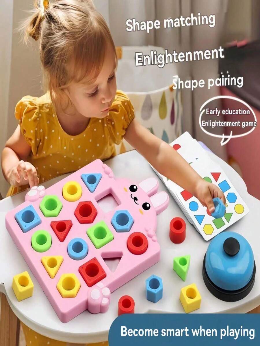 Geometric Shape Matching Game Blocks Montessori Desktop And Interactive ...