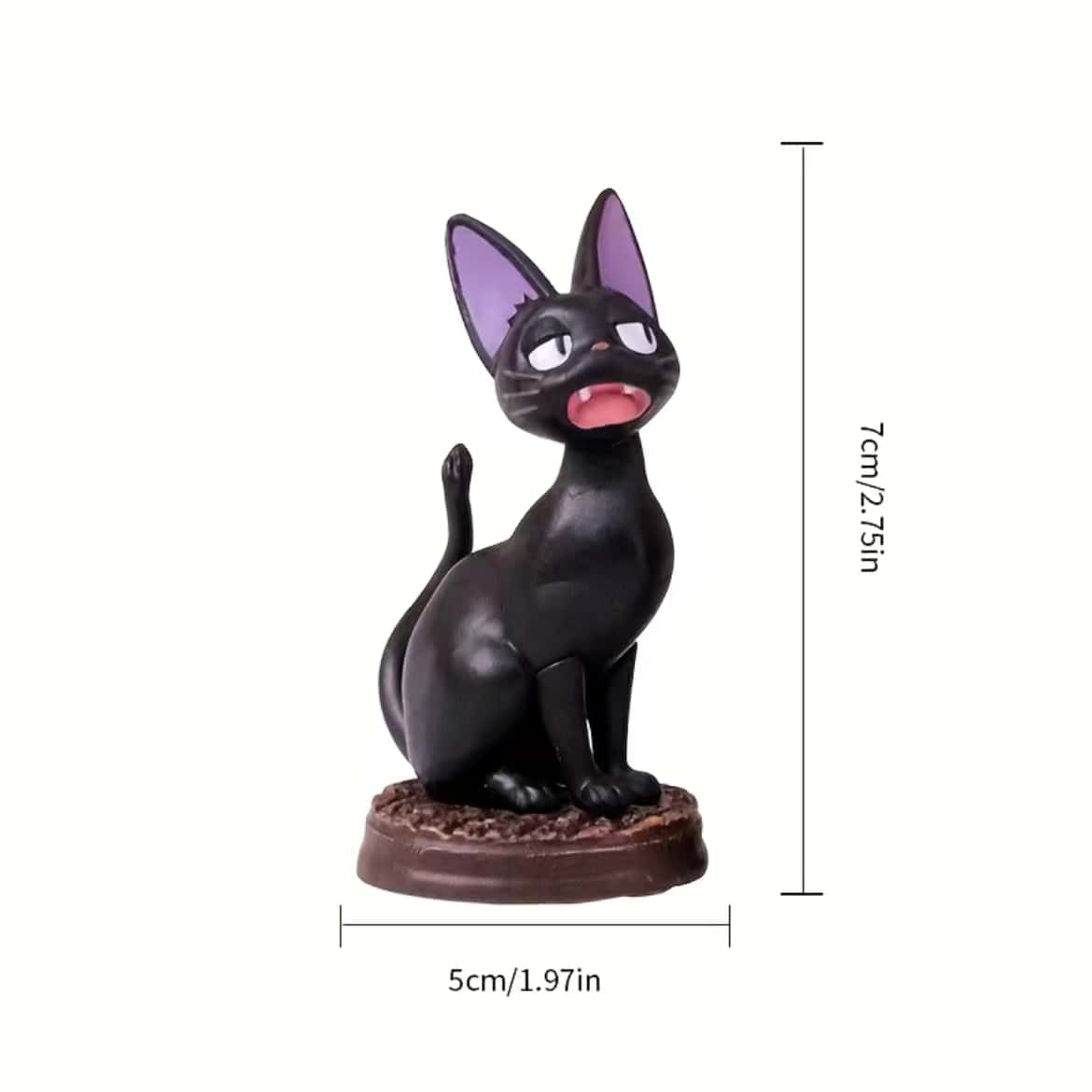1set Of 6pcs Black Cat Jiji Figurines, Anime Series Cute Kawaii Doll ...