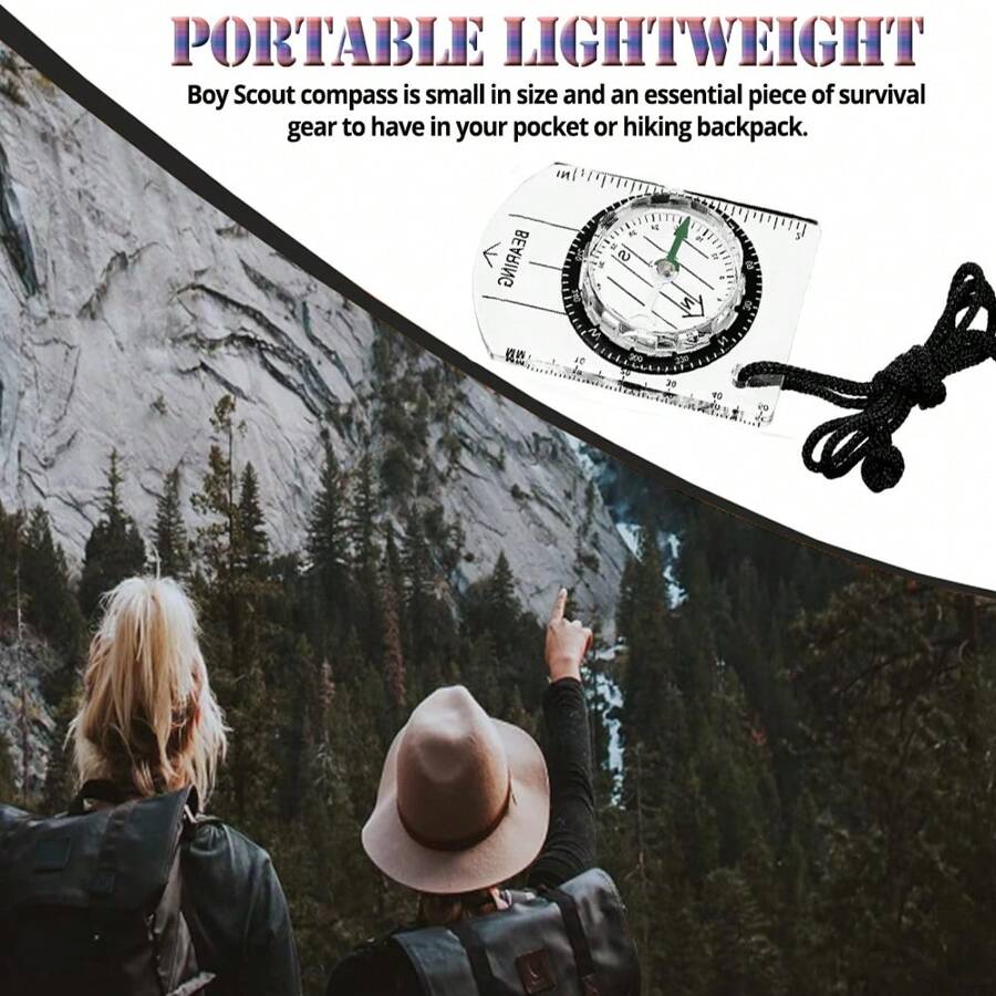 Orienteering Compass For Hiking Backpacking, Camping Navigation, Map ...