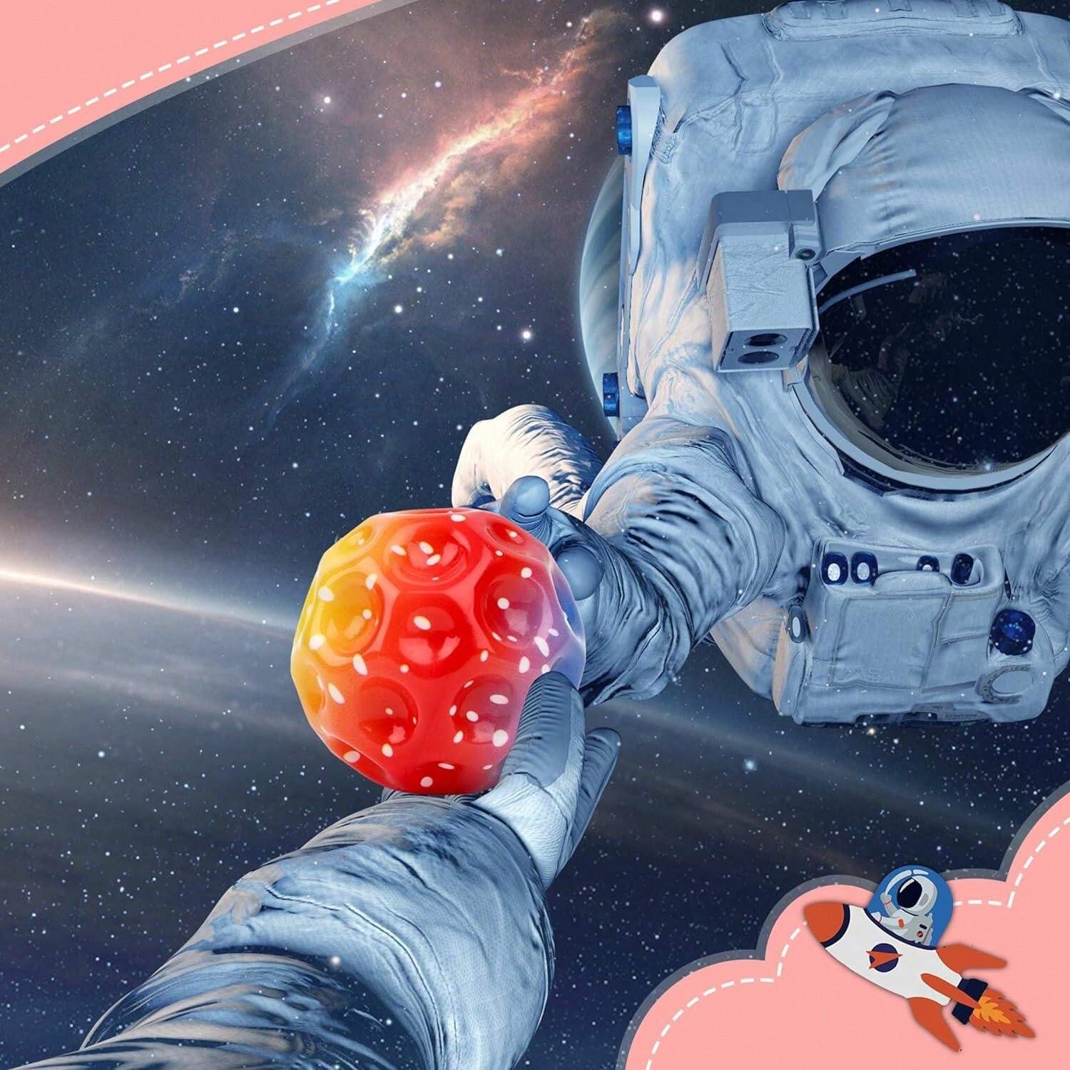 9 Pcs Space Balls Extreme High Bouncing Ball Pop Bouncing SpaceBall ...