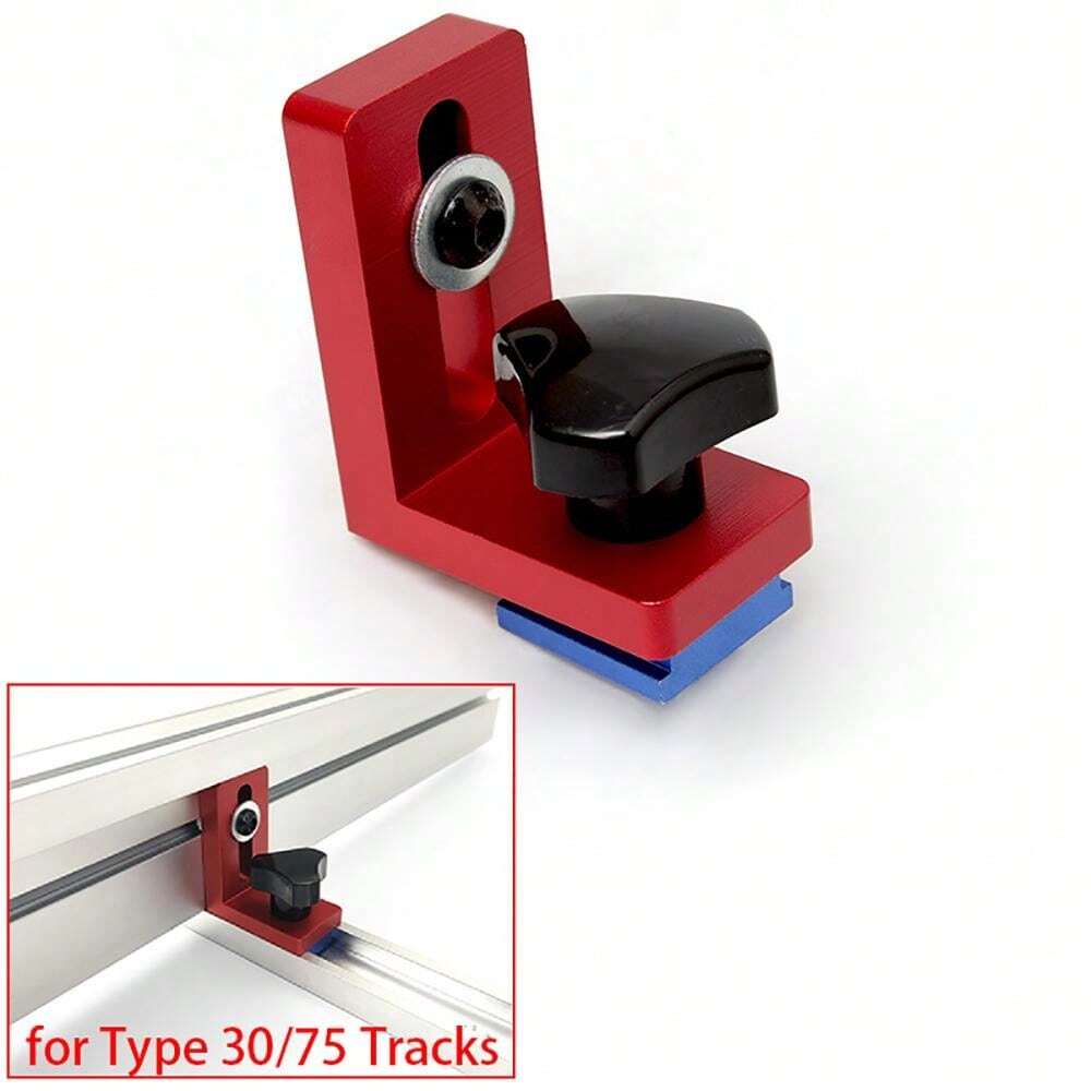 One Piece Red T Slot Stopper Fence Connector Saw Table Sliding Brackets ...