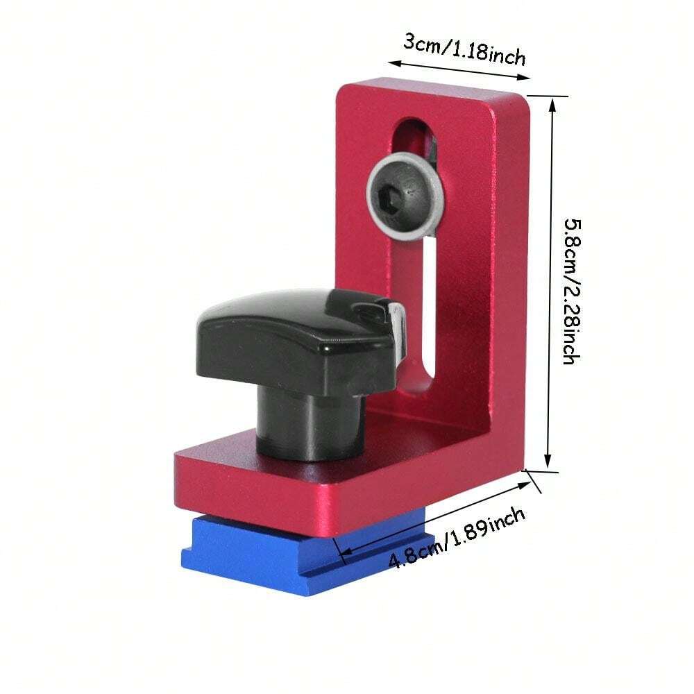 One Piece Red T Slot Stopper Fence Connector Saw Table Sliding Brackets ...