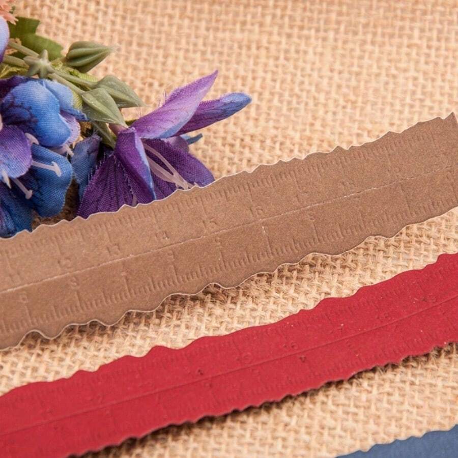 Ruler Metal Cutting Die Creative Irregular Shape Embossing Script Die ...