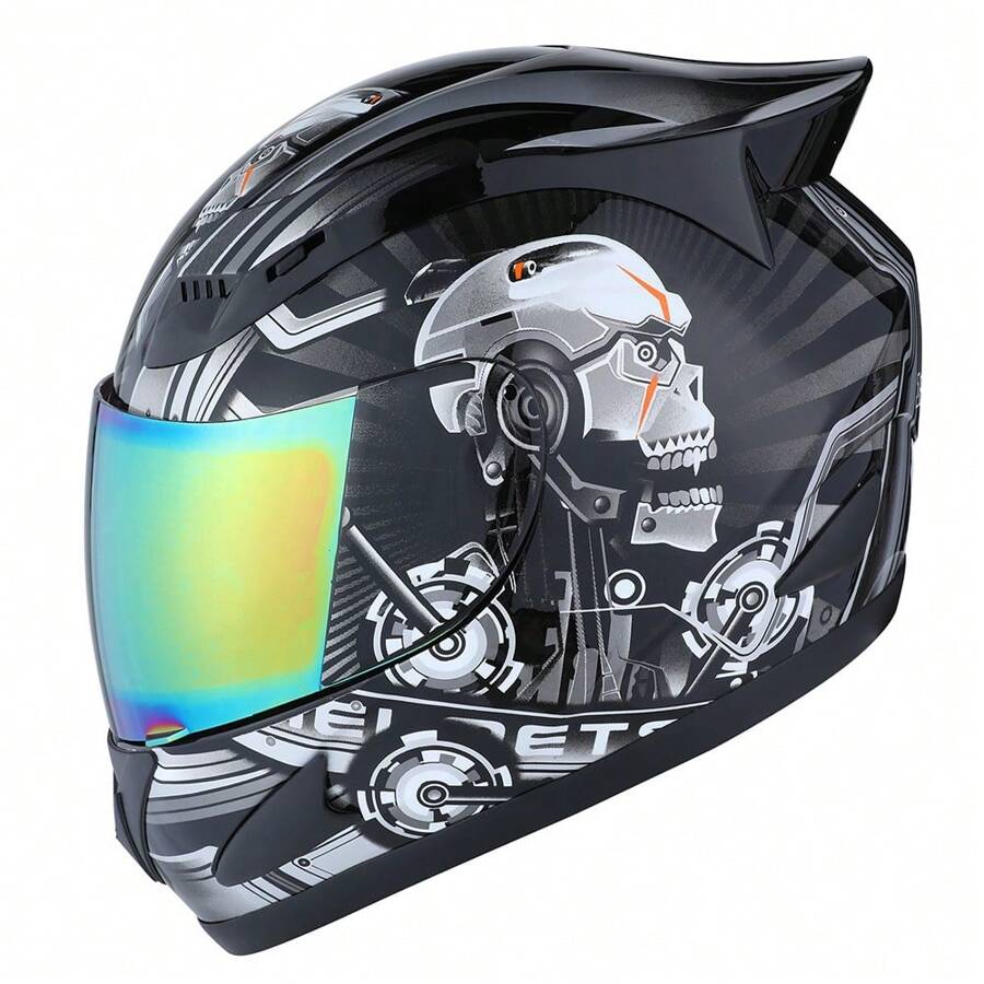 1Storm Motorcycle Bike Full Face Helmet HJDJ11 Mechanic Carbon Fiber ...
