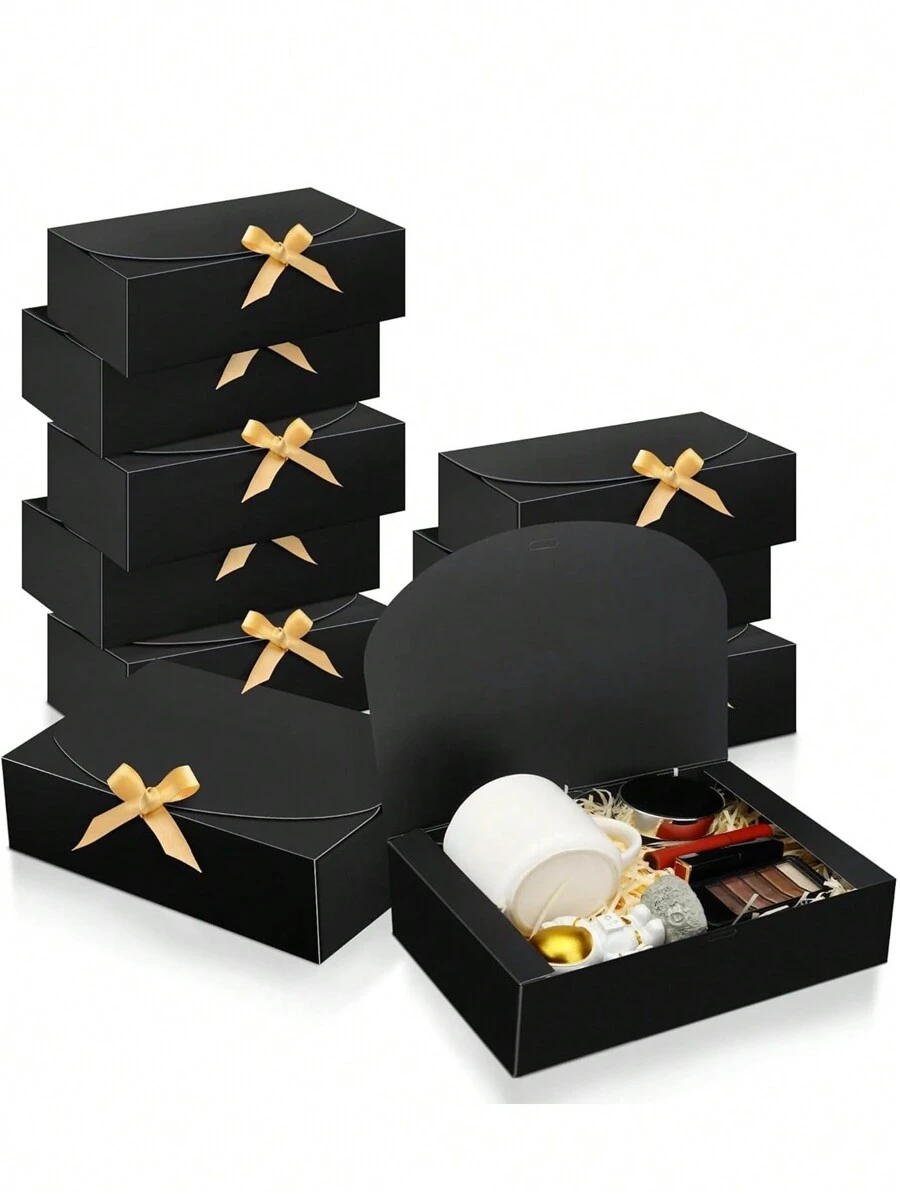 5 PCs Gift Boxes With Lids, White Gift Boxes, Bridesmaid Proposal Box ...