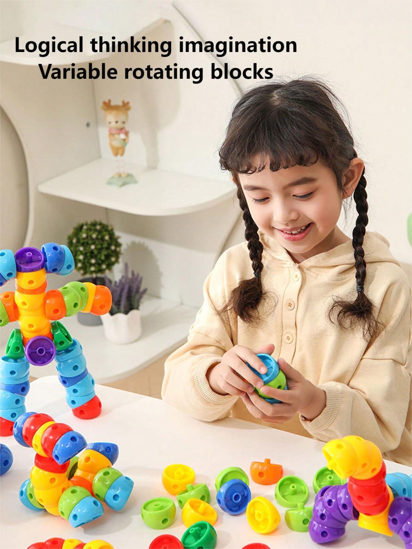 A Bag Of Colorful Caterpillar Twisty Blocks For Boys' Color Recognition ...