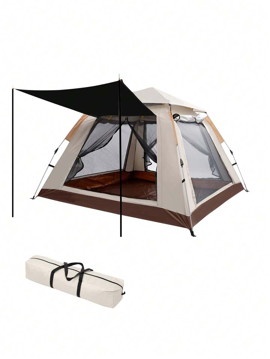 Portable Quick Opening Hiking Tent, Outdoor Camping Vinyl Tent Camping ...