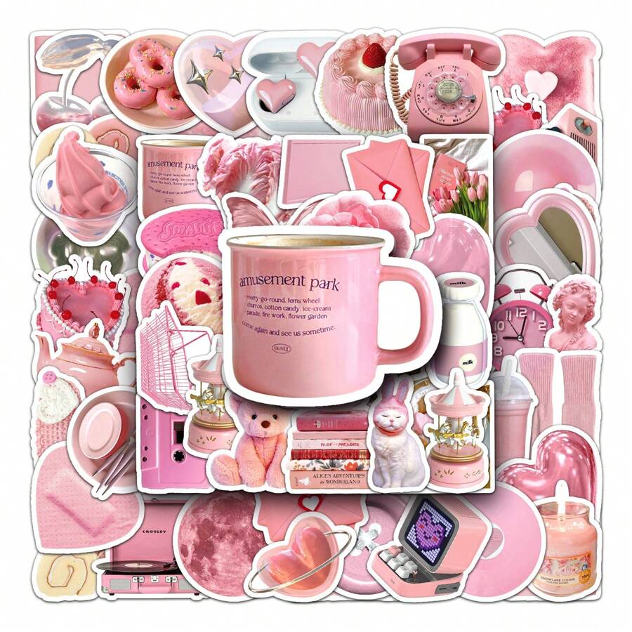 50pcs Cute Stickers, Waterproof Sticker For Kids, Small Stickers For ...