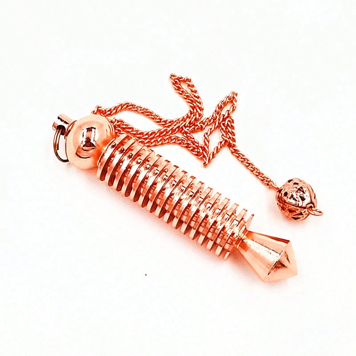 Brass Healing Metal Pendulums For Divination Pointed Cone Balanced ...