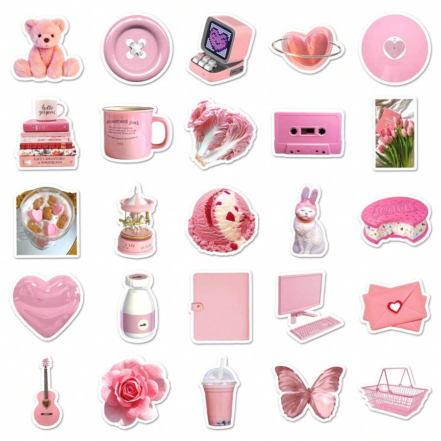 50pcs Cute Stickers, Waterproof Sticker For Kids, Small Stickers For ...