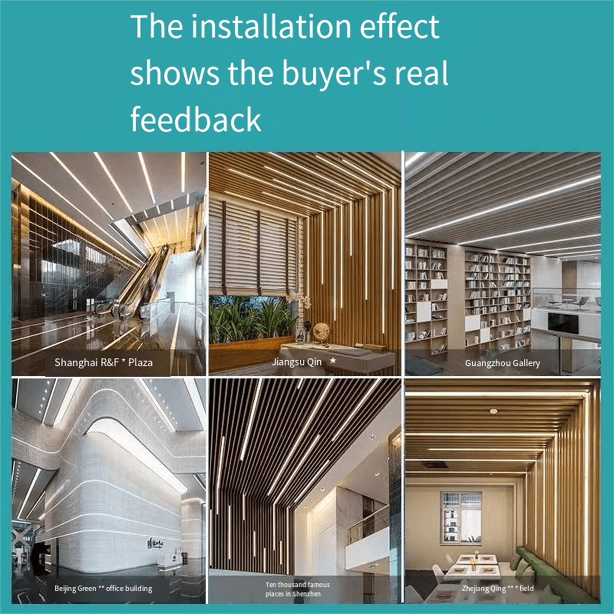 LED Linear Light Operation Slot Aluminum Alloy U-Shaped Line Light ...