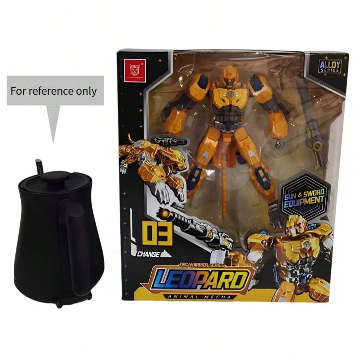 Yellow Leopard Commander Transformable Robotic Animal Mecha Model (With ...