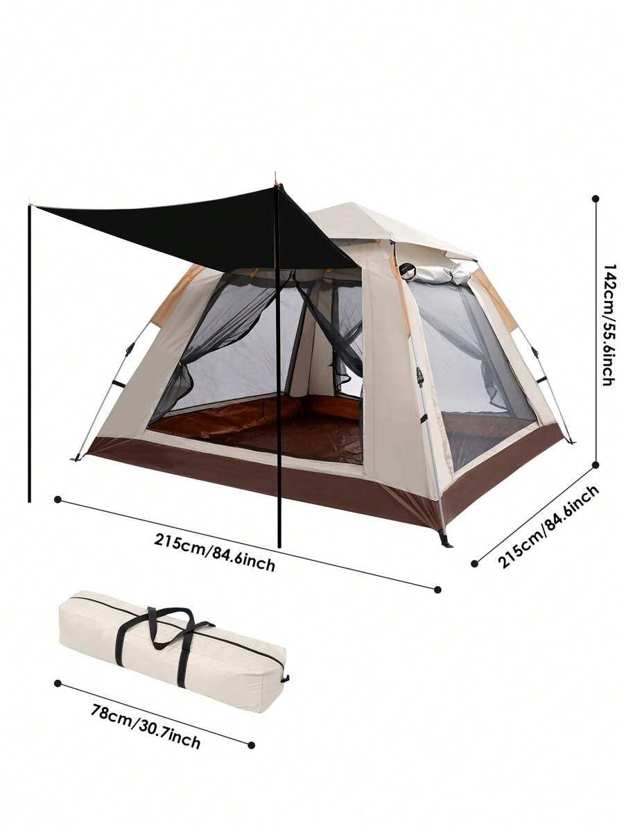 Portable Quick Opening Hiking Tent, Outdoor Camping Vinyl Tent Camping ...