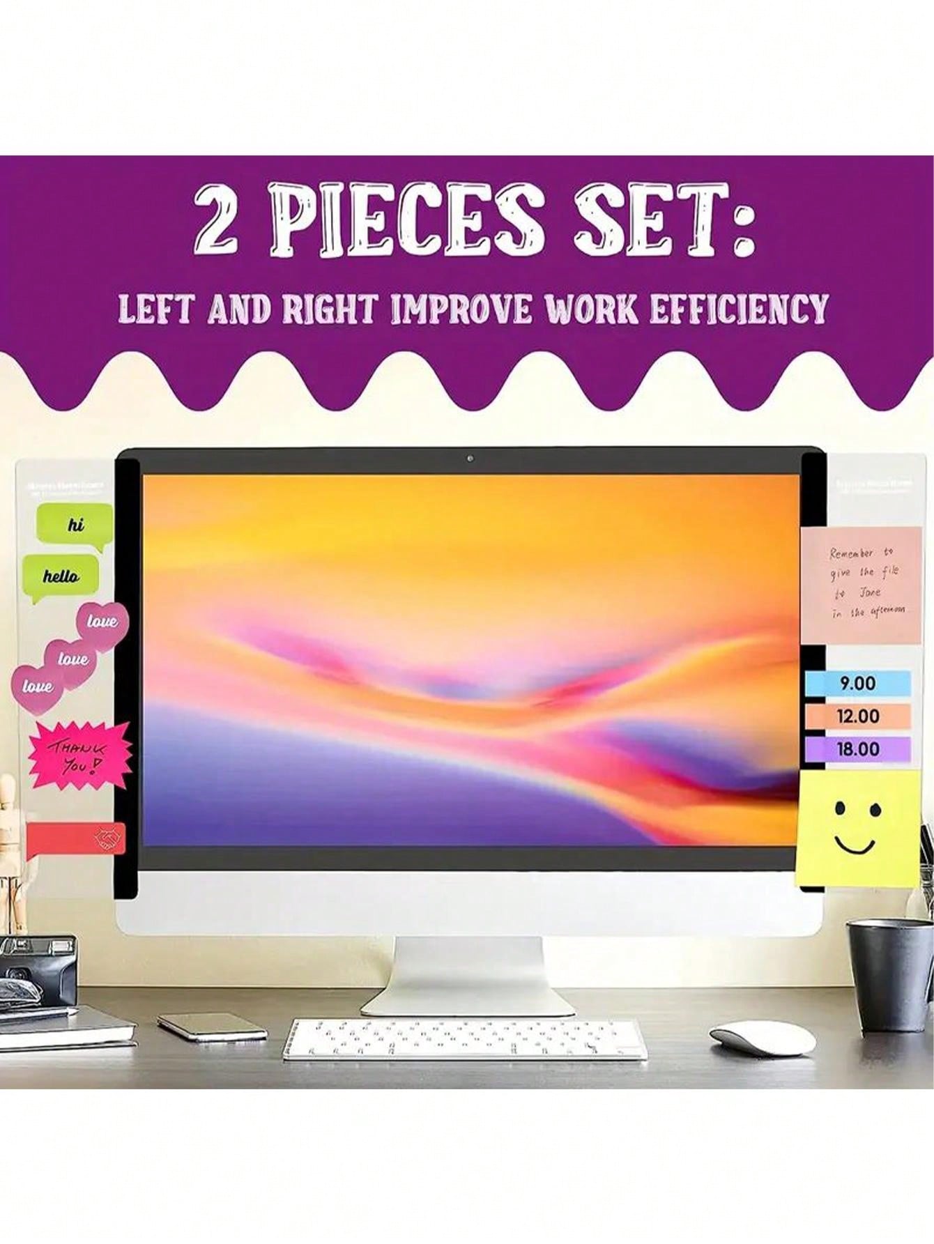 1Pc Desk Accessories Computer Monitor Memo Board Computer Message Board ...