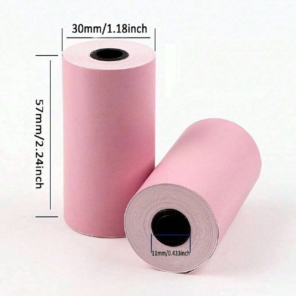 10 Pcs Color Self Adhesive Thermal Printing Paper, Mini Printer Paper ...