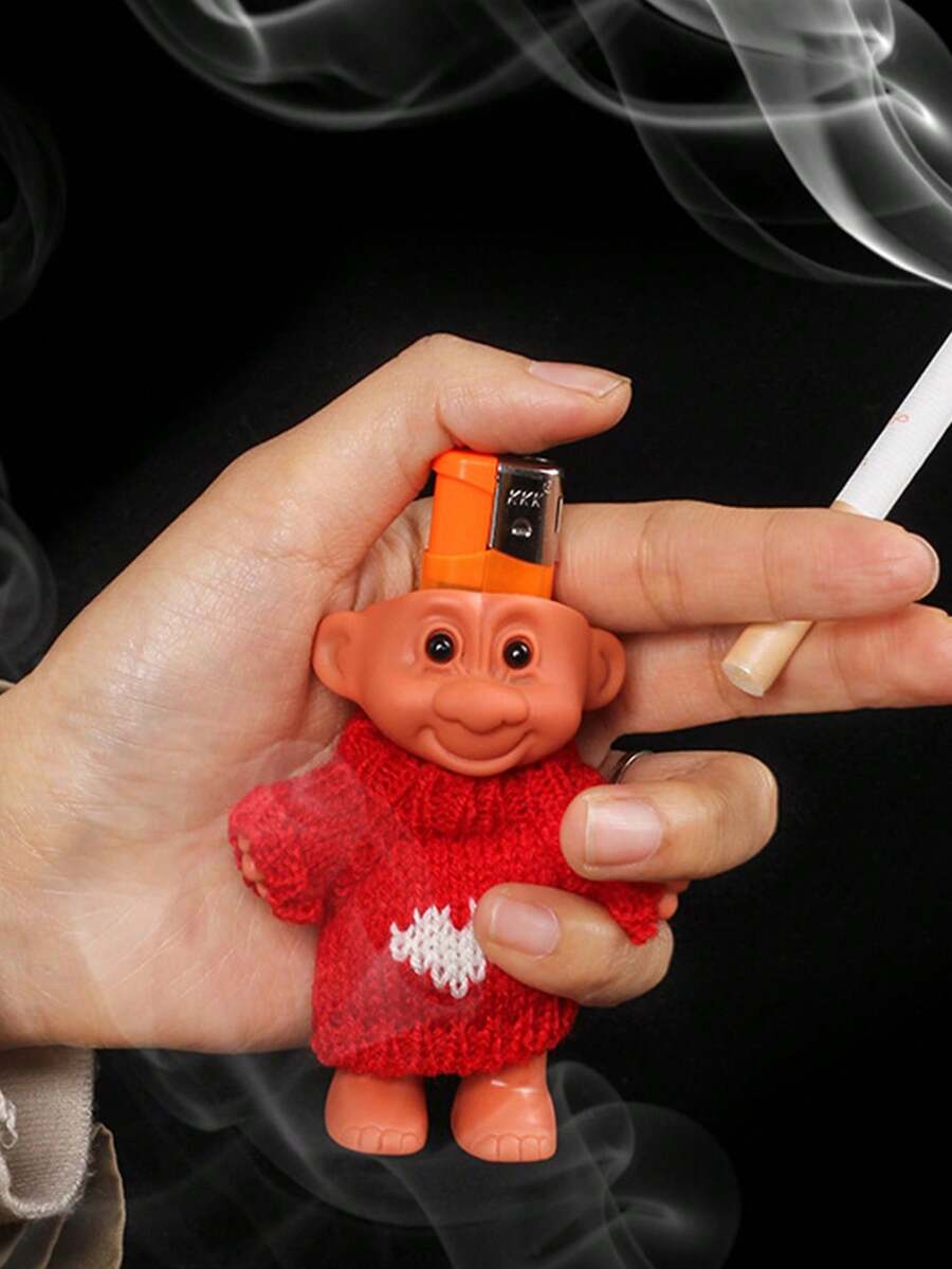 1pc/2pcs Cute Cartoon Doll Shaped Silicone Lighter Case ,Mini Troll ...