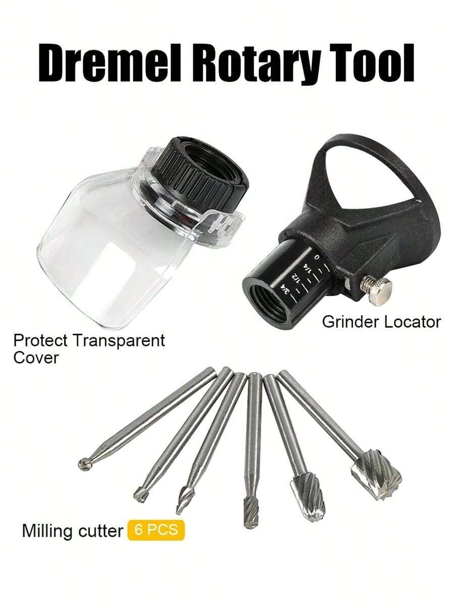 TUNGFULL 3 Pieces Set Grinder Protective Cover Carved Locator Grinding ...