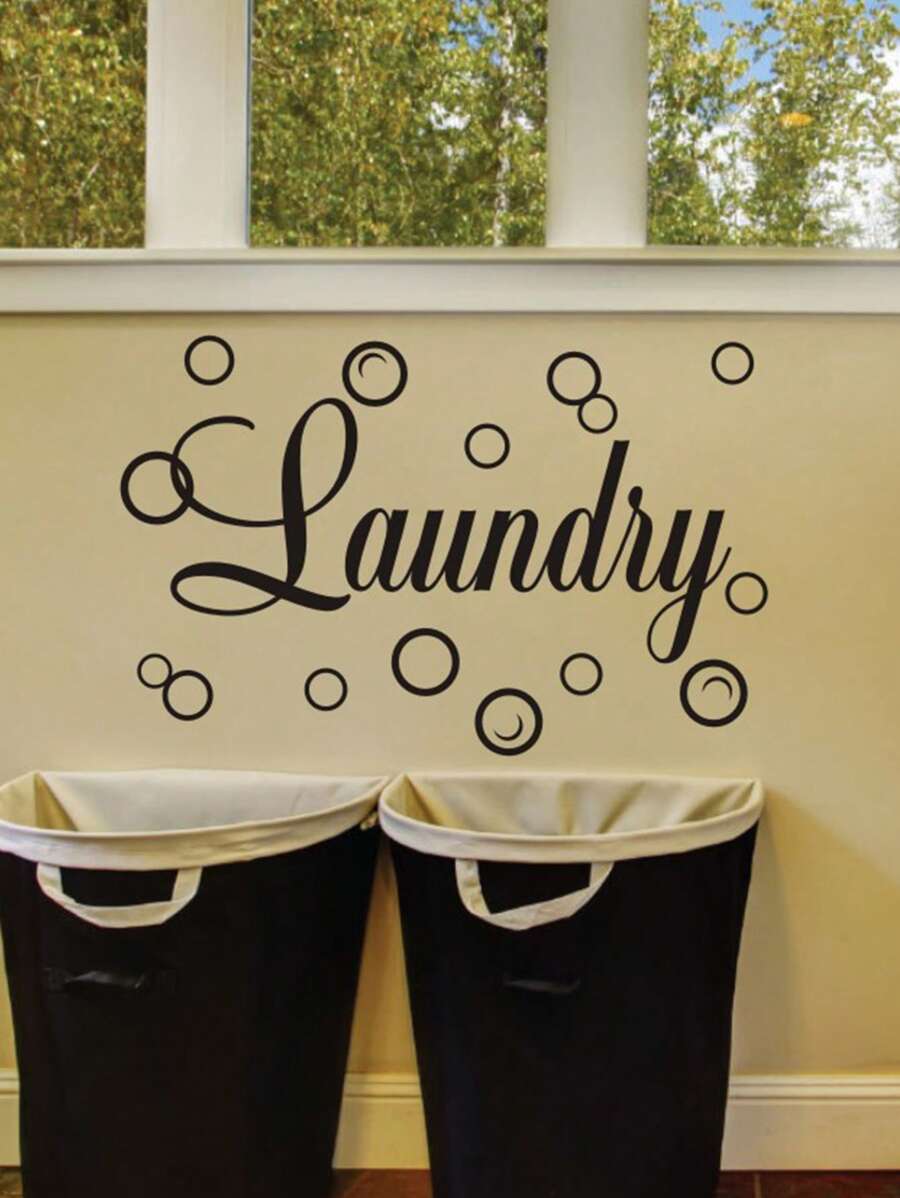 Laundry Room Wall Decor Laundry Decals Sign Bubble Stickers Lettering ...
