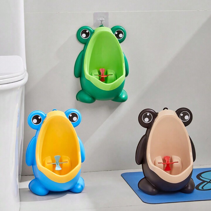 Baby Boys' Standing Urinal With Cartoon Frog Design, Wall-Mounted Mini ...