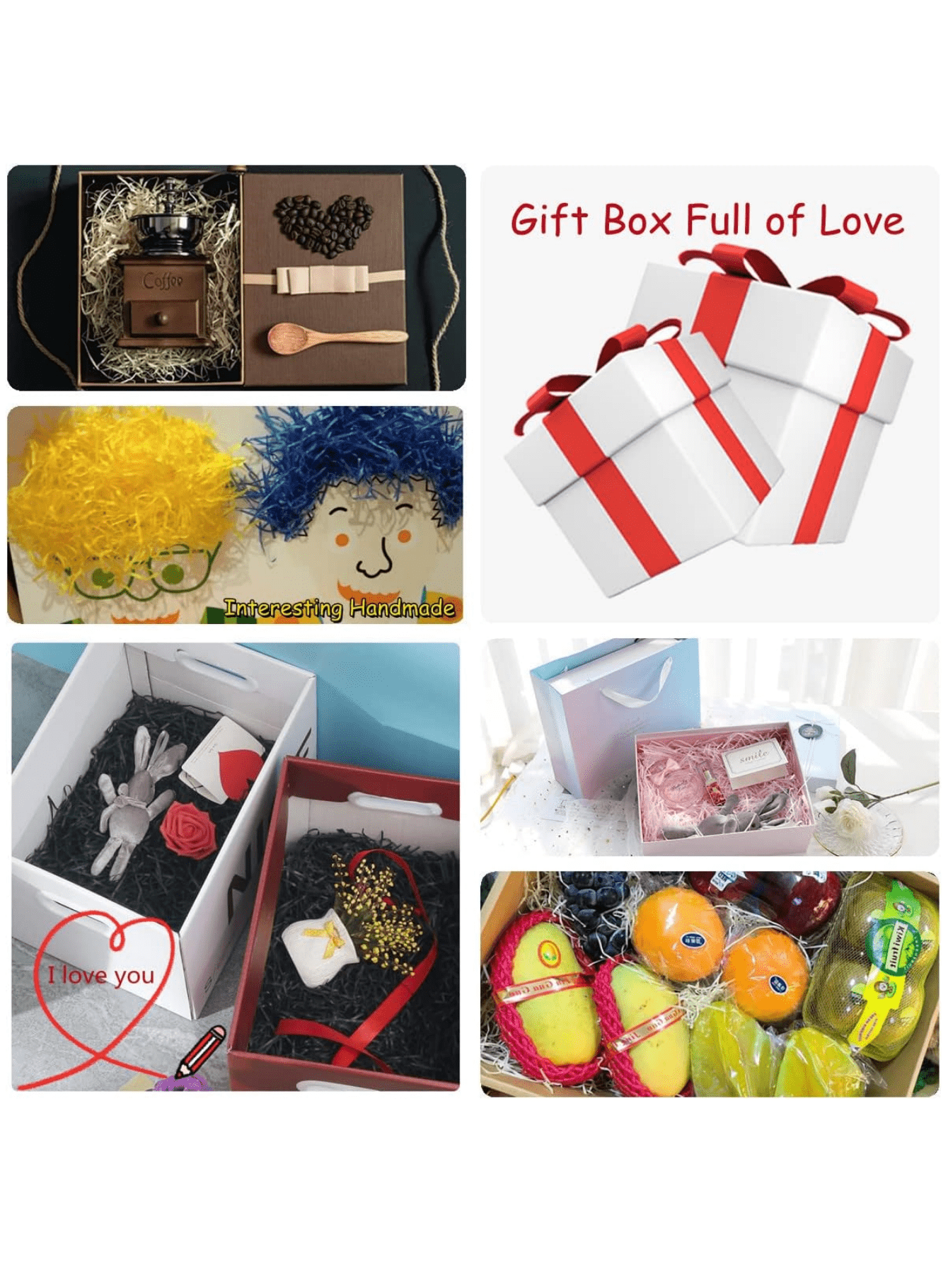 100g/pack Raffia Paper Shreds Gift Box Filling Material | SHEIN UK