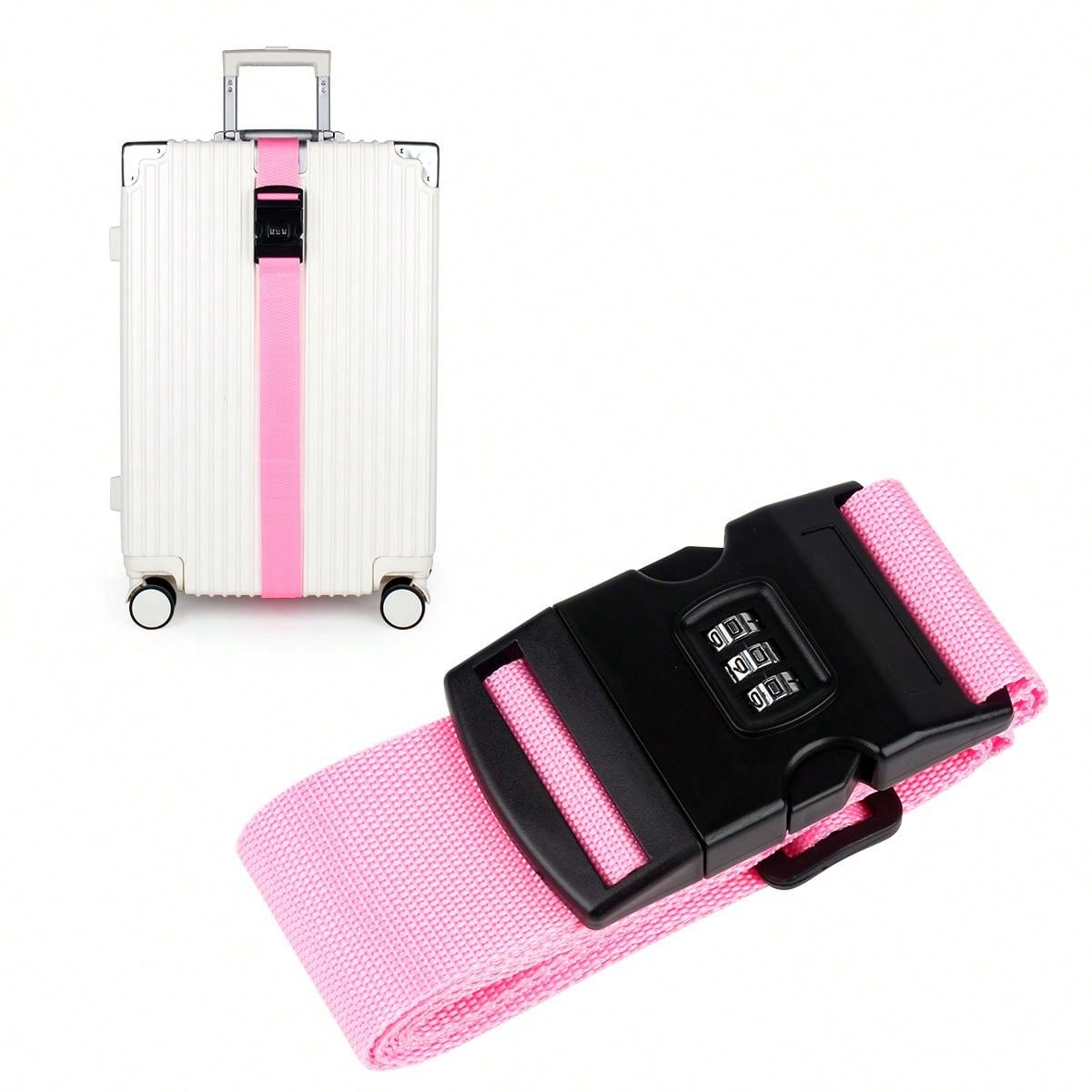 1 PC Combination Travel Luggage Strap Adjustable Baggage Secure Anti-Theft Luggage Strap | SHEIN ...