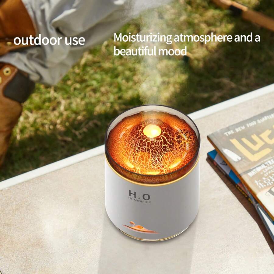 220ml Desktop Mute Humidifier Diffuser With Colorful LED Atmosphere ...