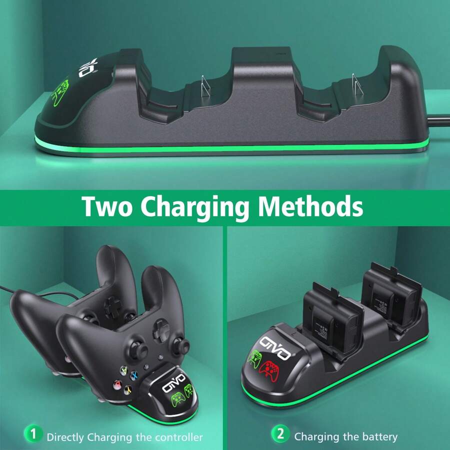 Ror Xbox One Controller Dual Seat Charging Stand With Indicator Light ...