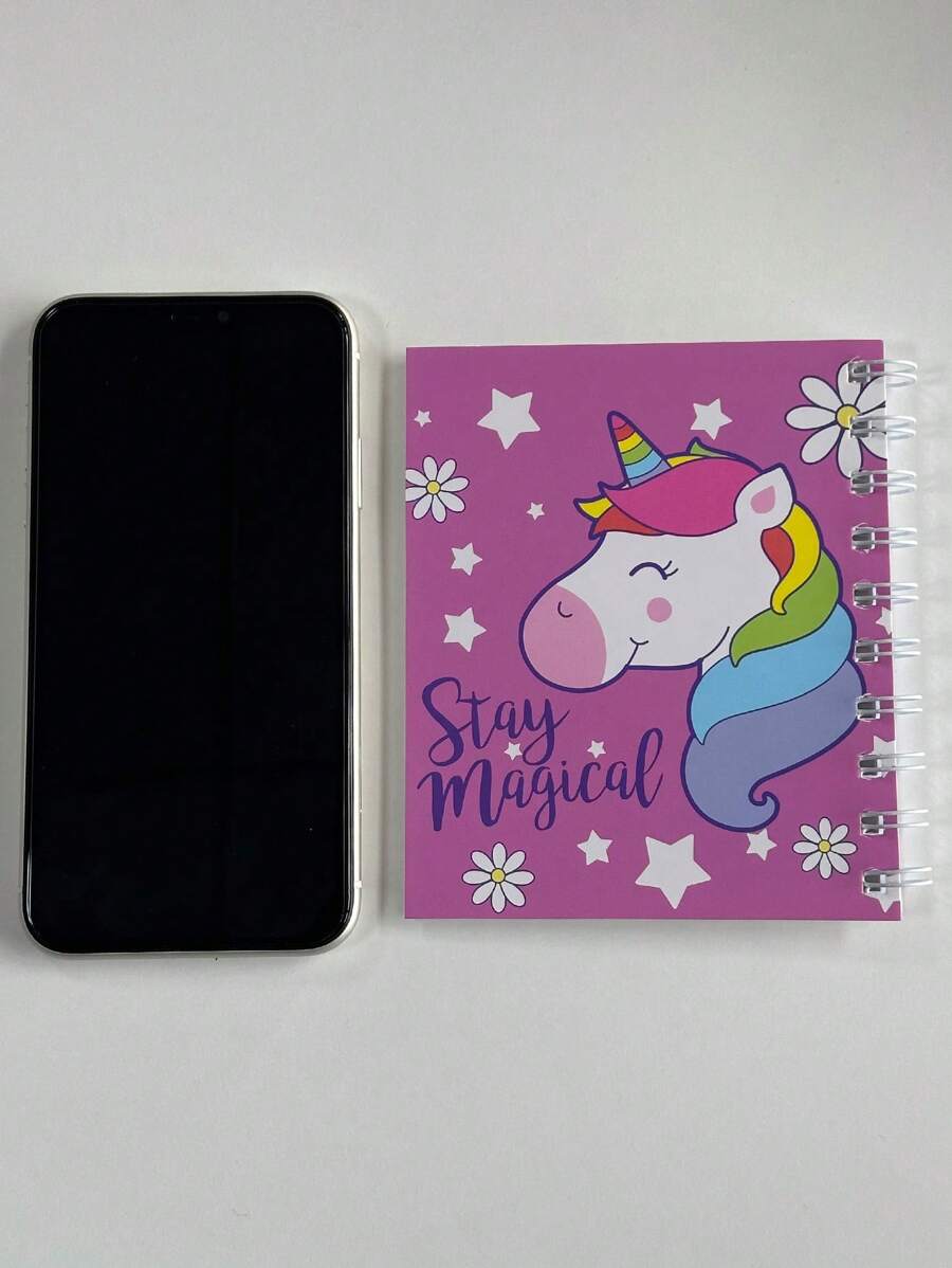 Spiral Notebook,4.13*3.15inch, 80 Sheets Cartoon Planet Pocket Notepad ...