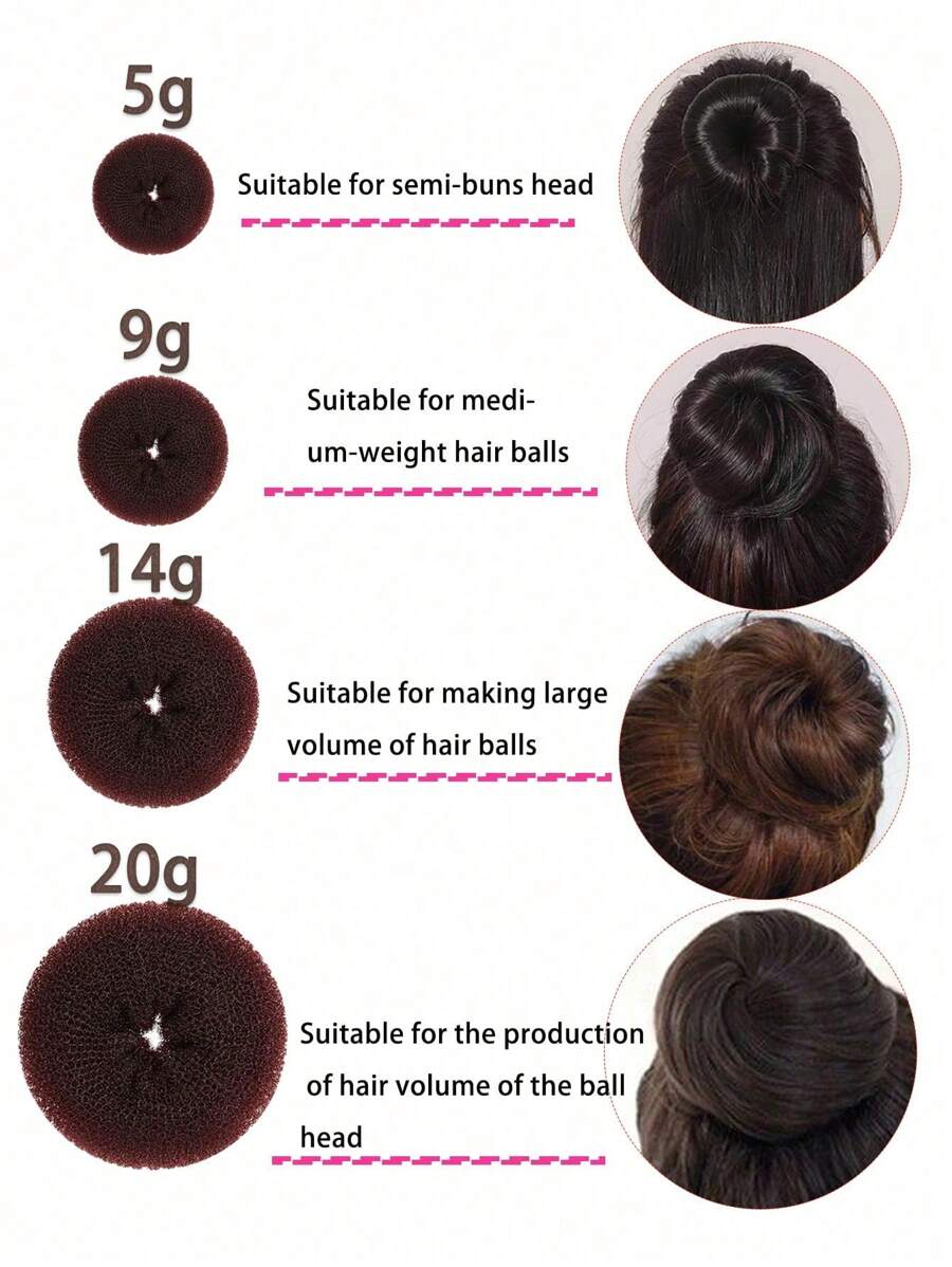 1PC Hair Bun Shaper Set,Donut Bun Maker ,Hair Bun Maker ,Bun Donut ...