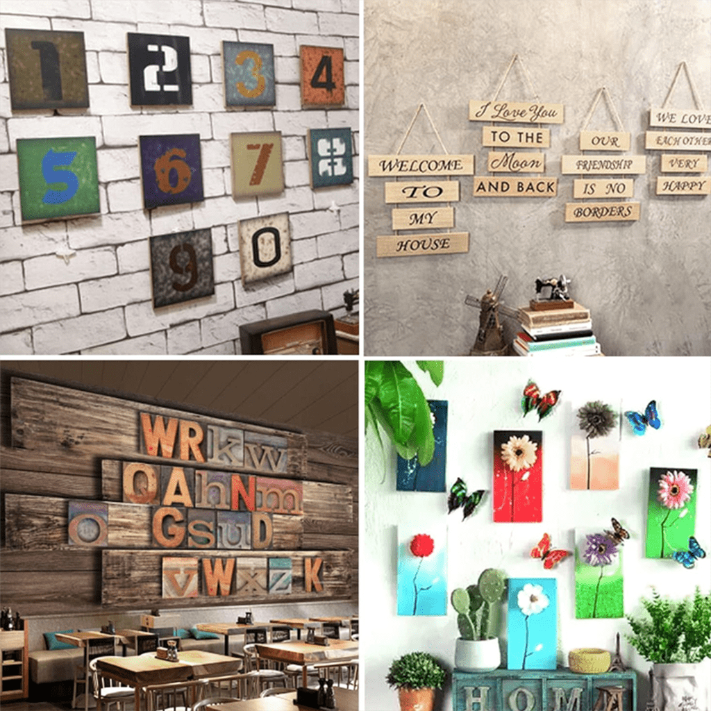 8 X 4inch/20*10cm - 2mm 4pcsThick Wood Unfinished Planks, Blank Wood ...