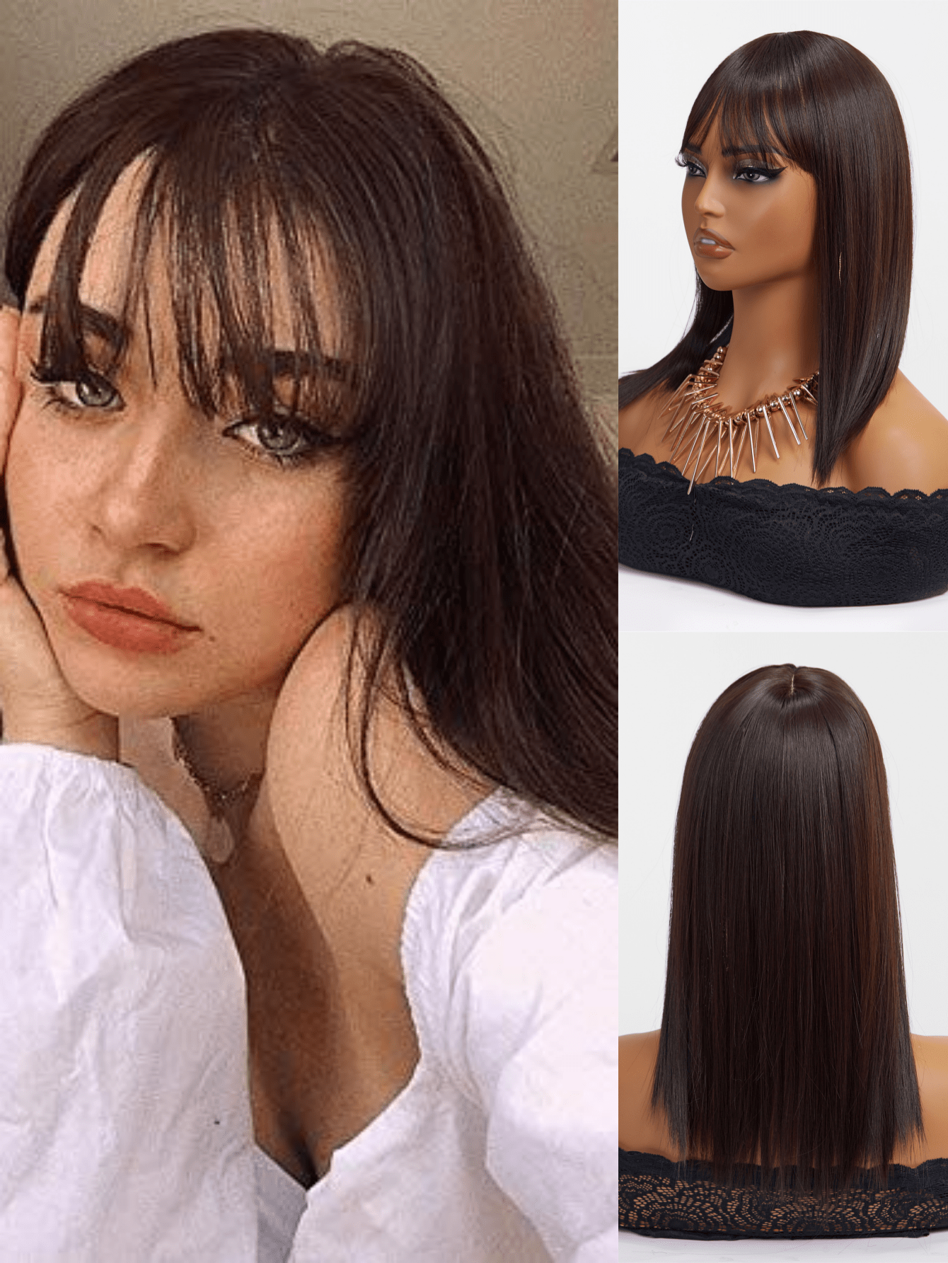 16 Inches Synthetic Hair Toppers Women Topper Natural Straight Hair ...