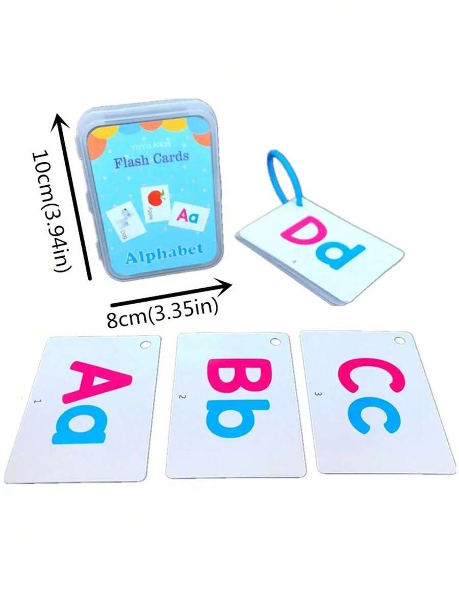 1set Of 27pcs English Alphabet & Word Recognition Flashcards With ...
