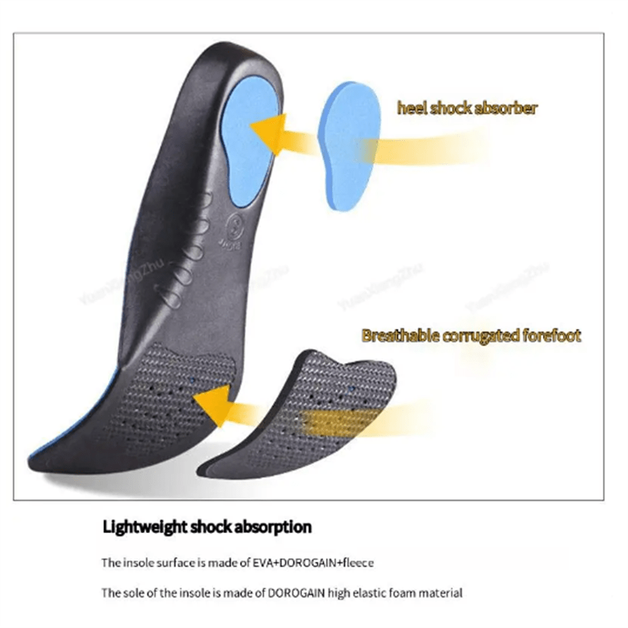 Orthopedic Insoles For Shoes Men Women Arch Support Insole For Feet ...