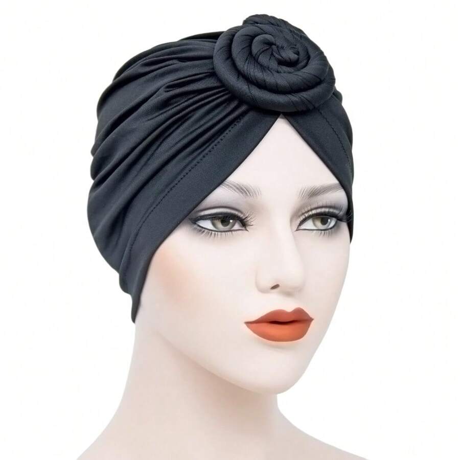 Stretch Turban Hats For Women - African Knot Headwraps Soft Pre Tied ...