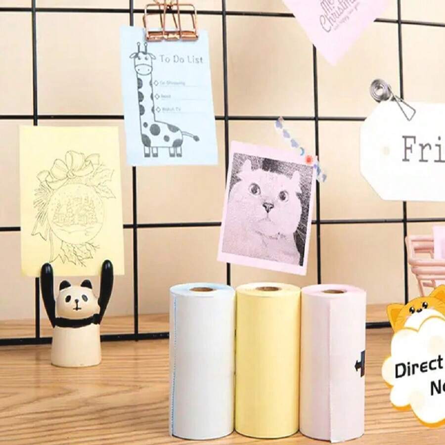 18 Pcs Color Printing Paper, Mini Printer Paper, Printable Sticker ...
