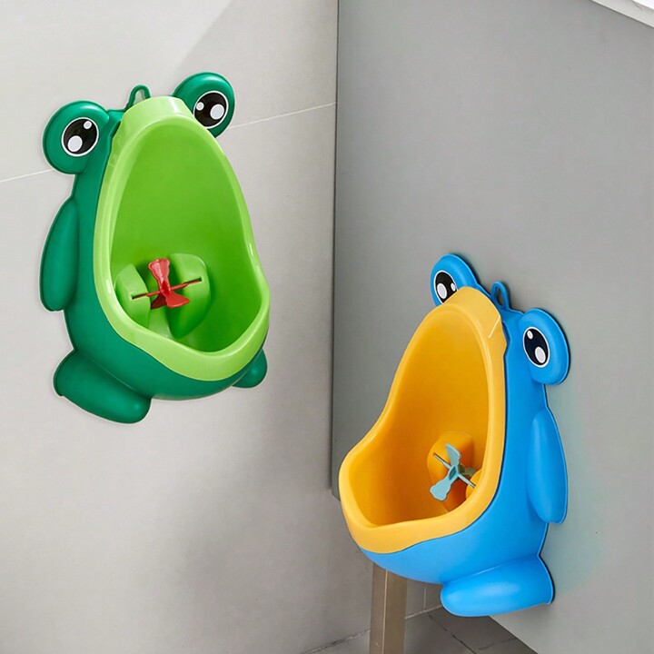 Baby Boys' Standing Urinal With Cartoon Frog Design, Wall-Mounted Mini ...