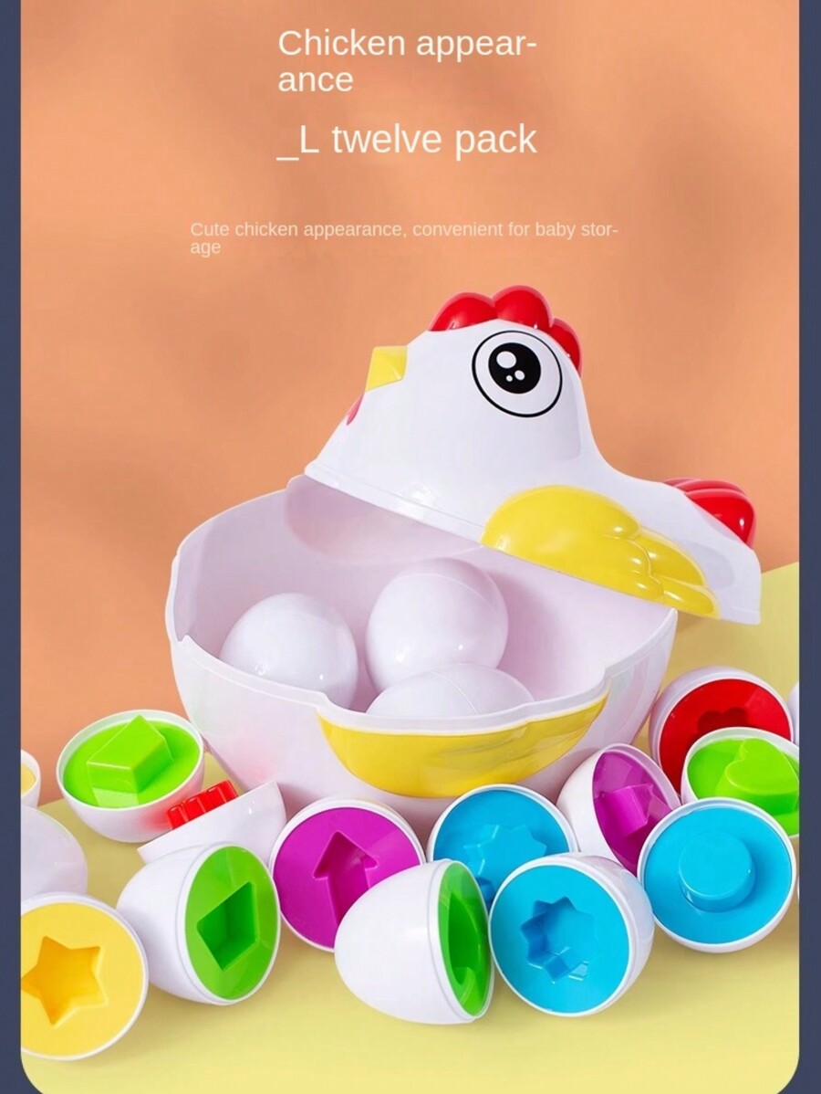 Kids Early Learning Matching Clever Egg Can Be Disassembled Realistic ...