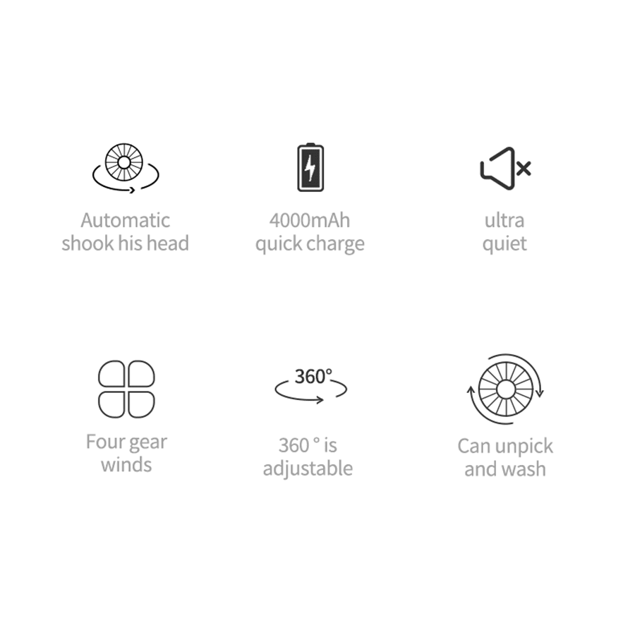 1 Desktop Stylish Small Fan Designed With Infinite Rotating Shaft