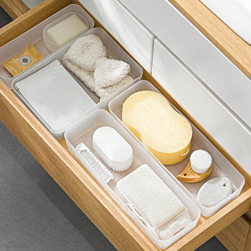1pc Drawer Storage Box, Frosted Drawer Storage Box, Built-In Sorting ...