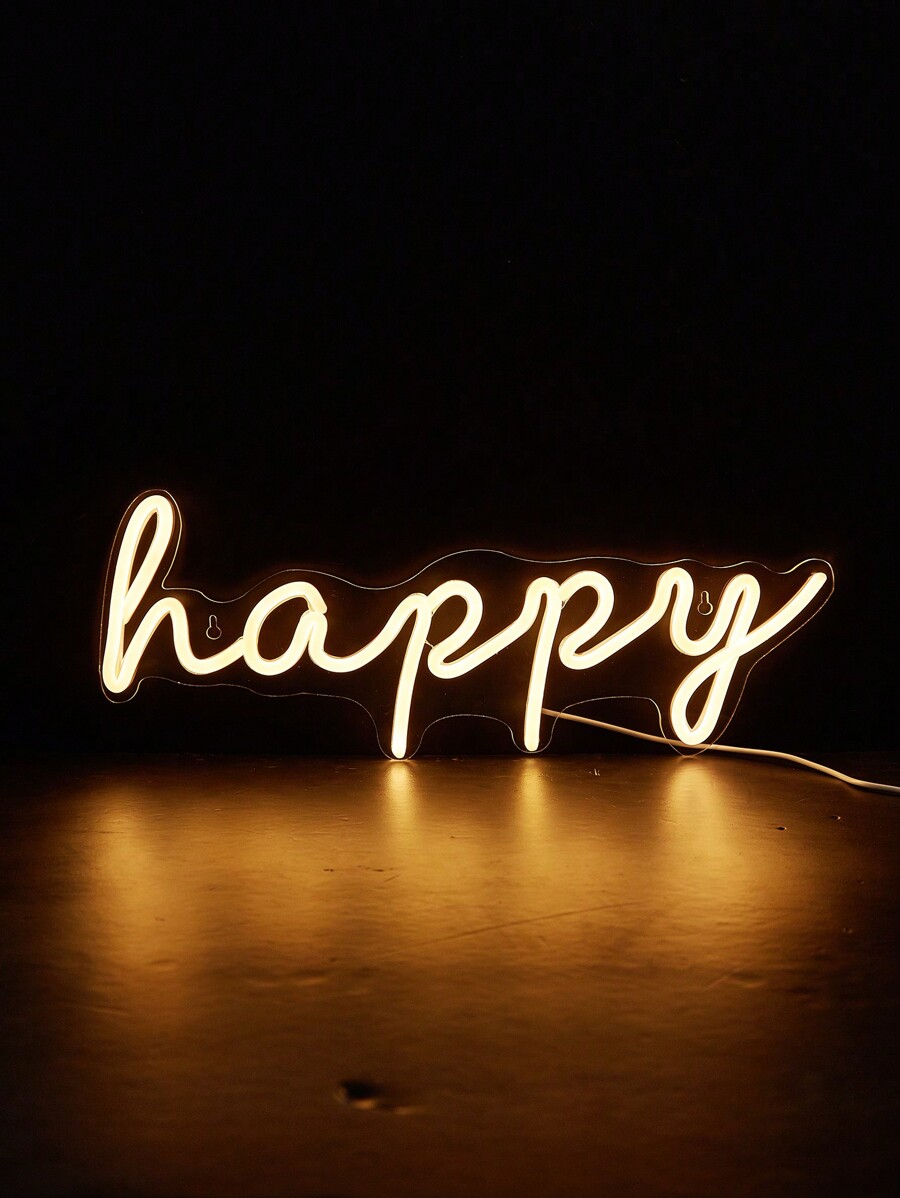 Led Neon Sign Board Happy (Led-Ys-004) | SHEIN UK