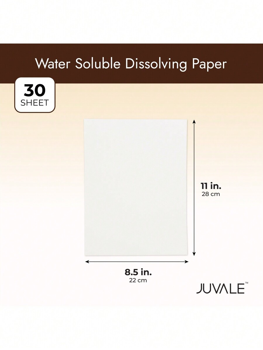 30 Pack Water Soluble Dissolvable Paper, Letter Size Disappearing ...