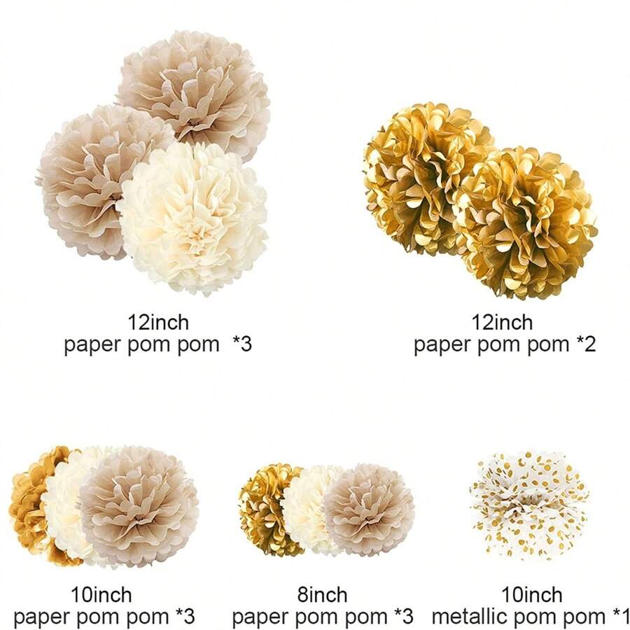 Rustic Pink Tissue Paper Pom Poms For Weddings, Engagements, And Baby ...