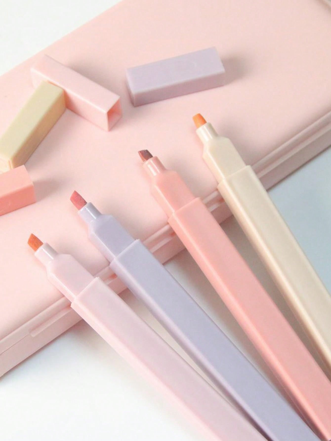 12pcs Colorful Highlighter Pens With Salt & Sweet Style, Korean Ins ...