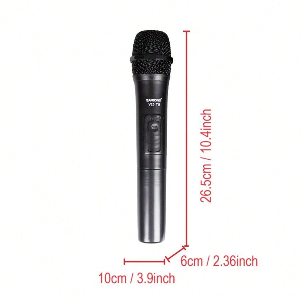 Zansong V20 Professional Wireless Mikrofon, Vhf Kabelloses Dual ...