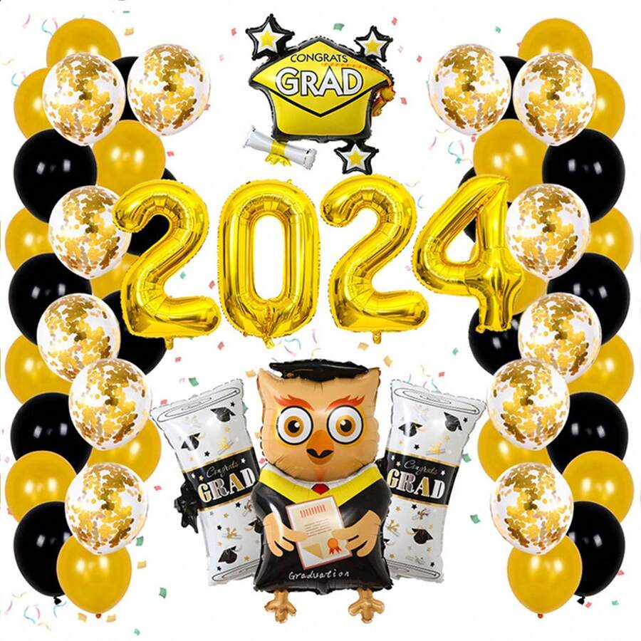 Graduation Balloon Set For 2024 Graduation Party Background Decoration ...