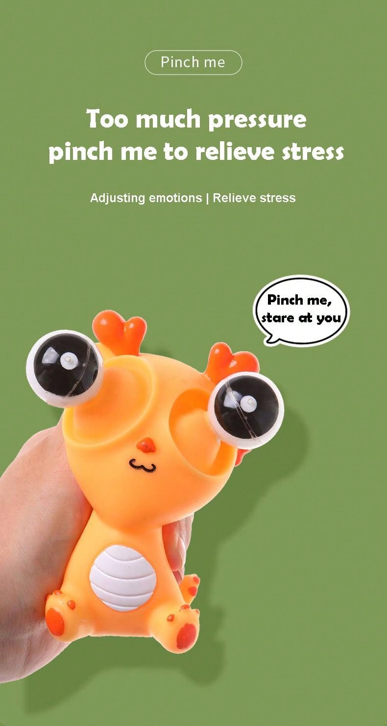 Cute Dragon Decompression Toy Milk Dragon Eye Popping Dragon Toy For ...