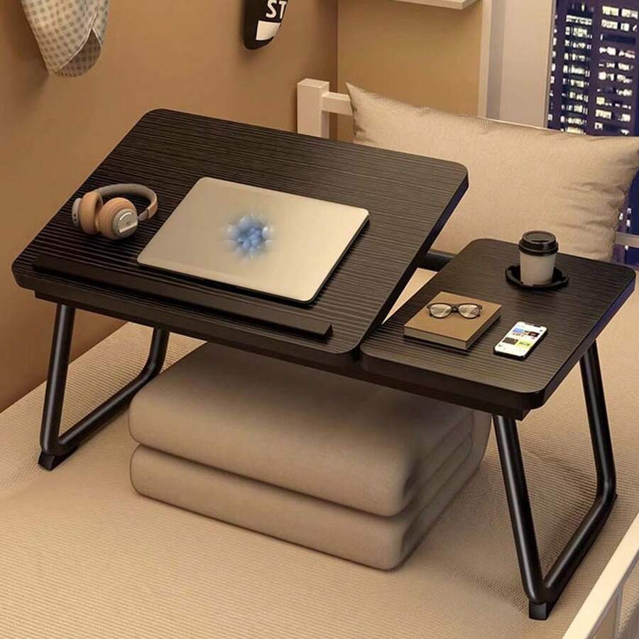 Multifunctional Folding Study Desk For Dorm Room Or Bed With Laptop ...
