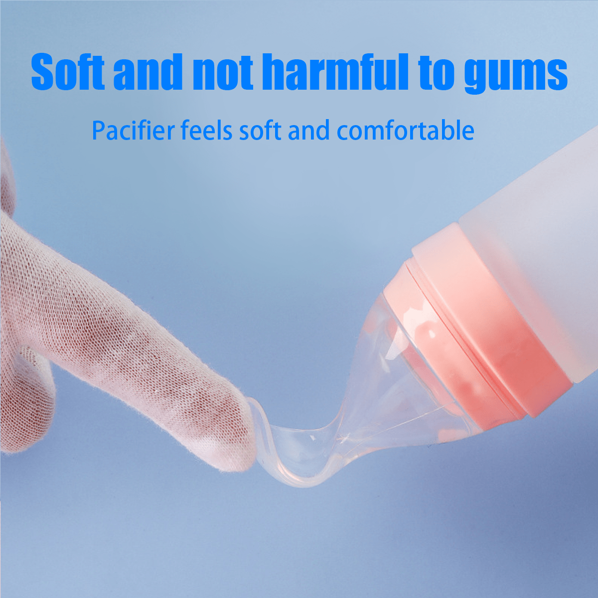 Baby Food Dispensing Spoon With Silica Gel Octagonal Extrusion Spoon ...