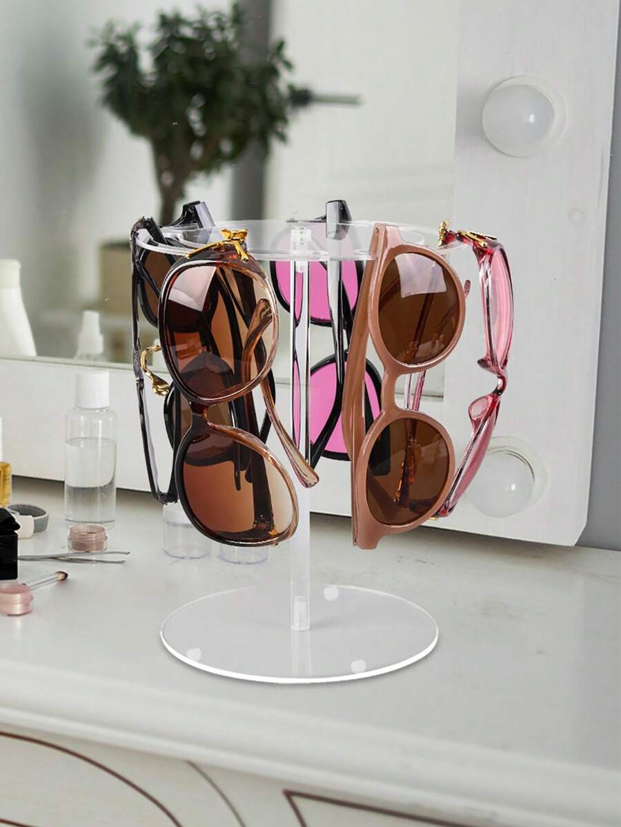 1pc Acrylic Sunglass Display Stand,Premium Clear Round Riser Stands ...